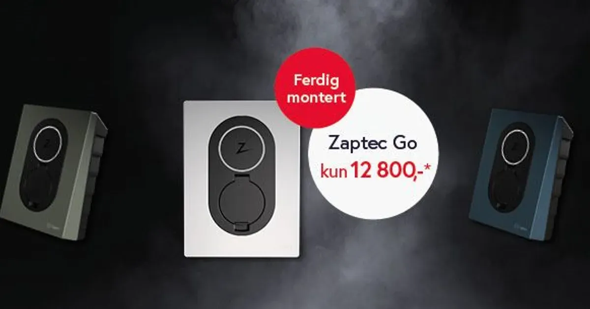 Zaptec Go elbillader fra kun 12 800